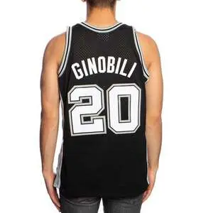 Mitchell & Ness San Antonio Spurs Manu Ginobili 2002-03 Swingman Jersey