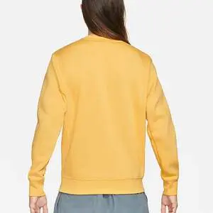 Nike Club Fleece Round Neck Pullover - Yellow