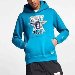 JORDAN X Rw Crossover Hoodie With Graphic Print - Blue