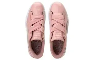 PUMA Basket Heart Patent Sneakers - Pink