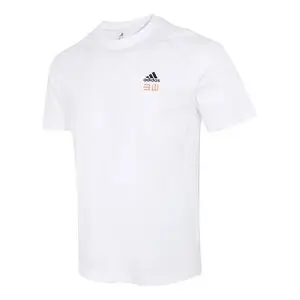 Adidas Iseem Gfx Tee With Graphic Print - White