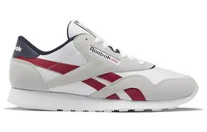 REEBOK Classic Nylon Sneakers - White/grey/red