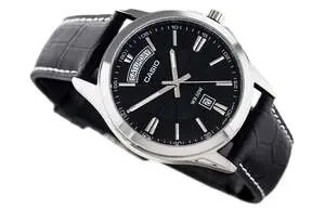 Casio Analog Quartz Leather Strap Watch