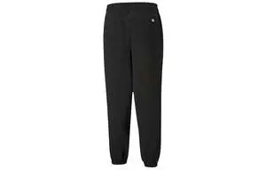 PUMA Downtown Logo Sweatpants Casual Sports Sweatpants Black