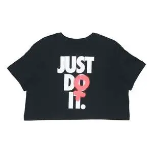 Nike Alphabet Printing Cropped T-shirt