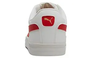 PUMA Smash Vulc V3 Lo Sneakers - White/red