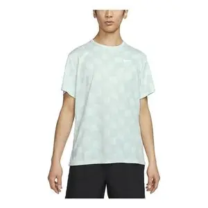 Nike Dri-fit Miler Short-sleeve Running Top - Green