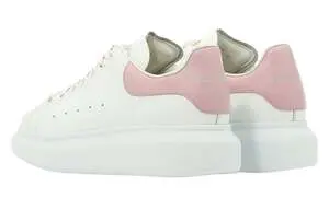 Alexander McQueen Oversized Larry Leather Sneakers - White/pink
