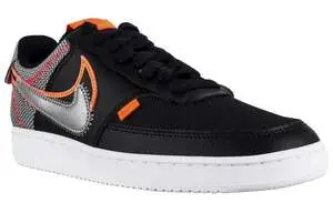 Nike Court Vision Low Premium Sneakers - Black/silver