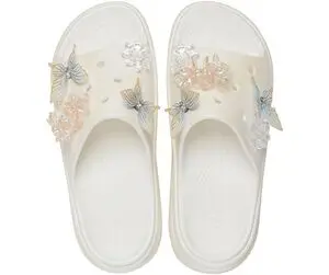 CROCS Embellished Platform Slides