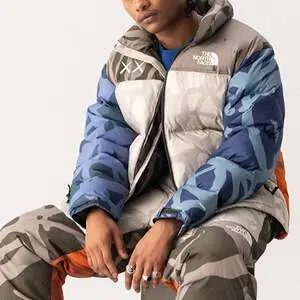 The North Face X Kaws 1996 Nuptse 700 Puffer Jacket - Grey