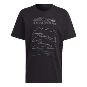 Adidas Originals Adventure Mountain Front T-shirt - Black