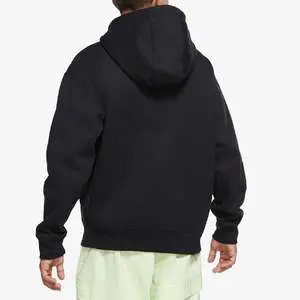 Nike Embroidered Logo Hooded Pullover - Black