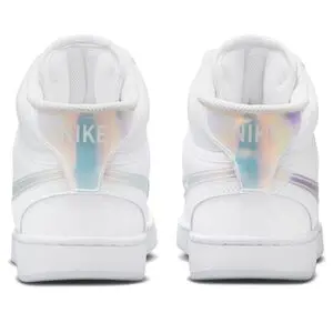 Nike Court Vision Mid Iridescent Sneakers - White