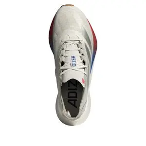 Adidas Adizero Boston 12 Sneakers - Core White/matte Silver/pure Ruby