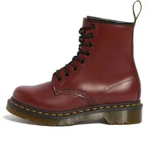 Dr. Martens 1460 Smooth Leather Lace Up Boots - Red