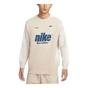Nike Club Crew Neck Sweatshirt - Beige/blue