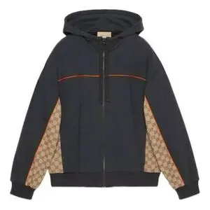 Gucci Cotton Jersey Zip Jacket With Logo Detailing