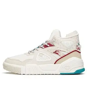 ANTA Life Series High-top Sneakers - Beige/white/red