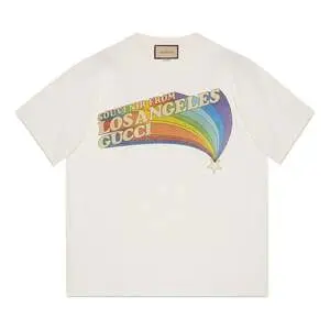 Gucci Ss22 Love Parade Rainbow Tee - White