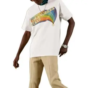 Gucci Ss22 Love Parade Rainbow Tee - White