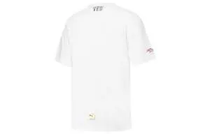 PUMA X Michael Lau Graphic Short T-shirt 'white Blue