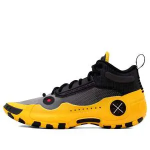 LI-NING Way Of Wade "caution" Athletic High-top Sneakers - Black/yellow