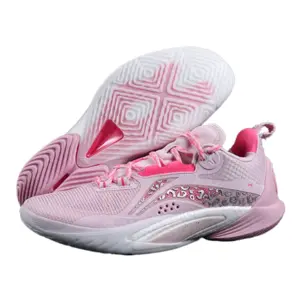 LI-NING Speed Low Top Athletic Shoes - Pink/white