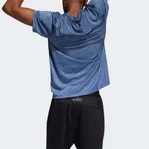 Adidas Gradient Crew-neck Short Sleeve T-shirt - Blue