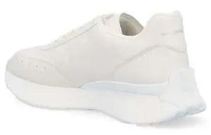 Alexander McQueen Sprint Runner Leather Sneakers - Beige/white