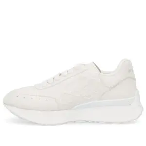 Alexander McQueen Alexander McQueen Sprint Runner Leather Sneakers Beige/white
