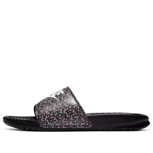 Nike Benassi Jdi Floral Slides - Black