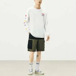 VANS Long Sleeve Printed Crewneck Sweatshirt - White