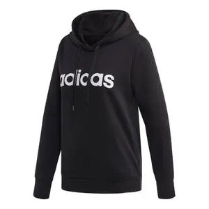 Adidas Essentials Linear Pullover Hoodie - Black