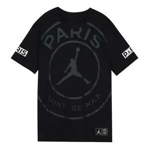 JORDAN Ss20 As J Psg Logo Tee Paris Saint-germain Flying Pattern Short Sleeve