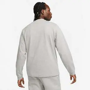 Nike Solo Swoosh Crew Sweatshirt 'light Grey - Light Grey/white