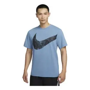 Nike Dri-fit Uv Hyverse T-shirt - Blue/black