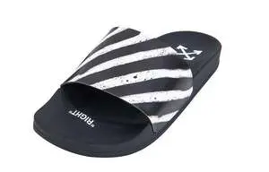 Off-White Graffiti Print Slides