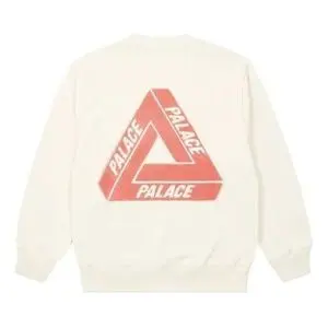 PALACE Fleece Tri- Ferg Crew - Soft White