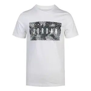 JORDAN Poolside Floral Graphic T-shirt - White