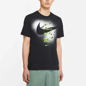 Nike Graphic Print Crewneck T-shirt - Black