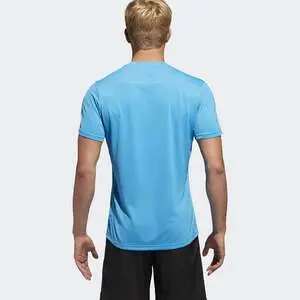 Adidas Own The Run Sports Short Sleeve Tee - Blue
