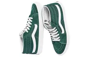 VANS Sk8-mid Classic Mid-top Lace-up Casual Sneakers - Green