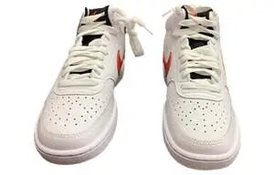 Nike Court Vision Mid Sneakers - White/red