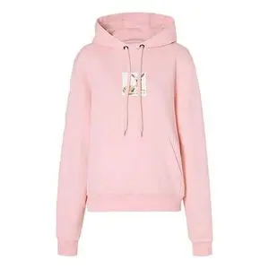 Burberry Deer Print Cotton Hoodie - Pinkred