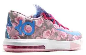 Nike Kd Vi Supreme 'aunt Pearl' Floral Sneakers - Pink/blue