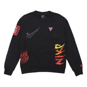 Nike Nsw 3m Reflective Graffiti Pullover - Black