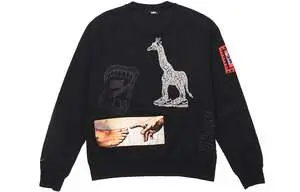 Nike Nsw 3m Reflective Graffiti Pullover - Black