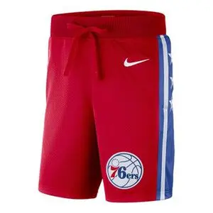 Nike Nba Philadelphia 76 Basketball Sports Breathable Quick Dry Shorts - Red