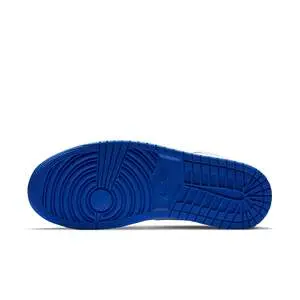 JORDAN Air 1 Mid Se Royal Black Toe Sneakers - White/hyper Royal/black